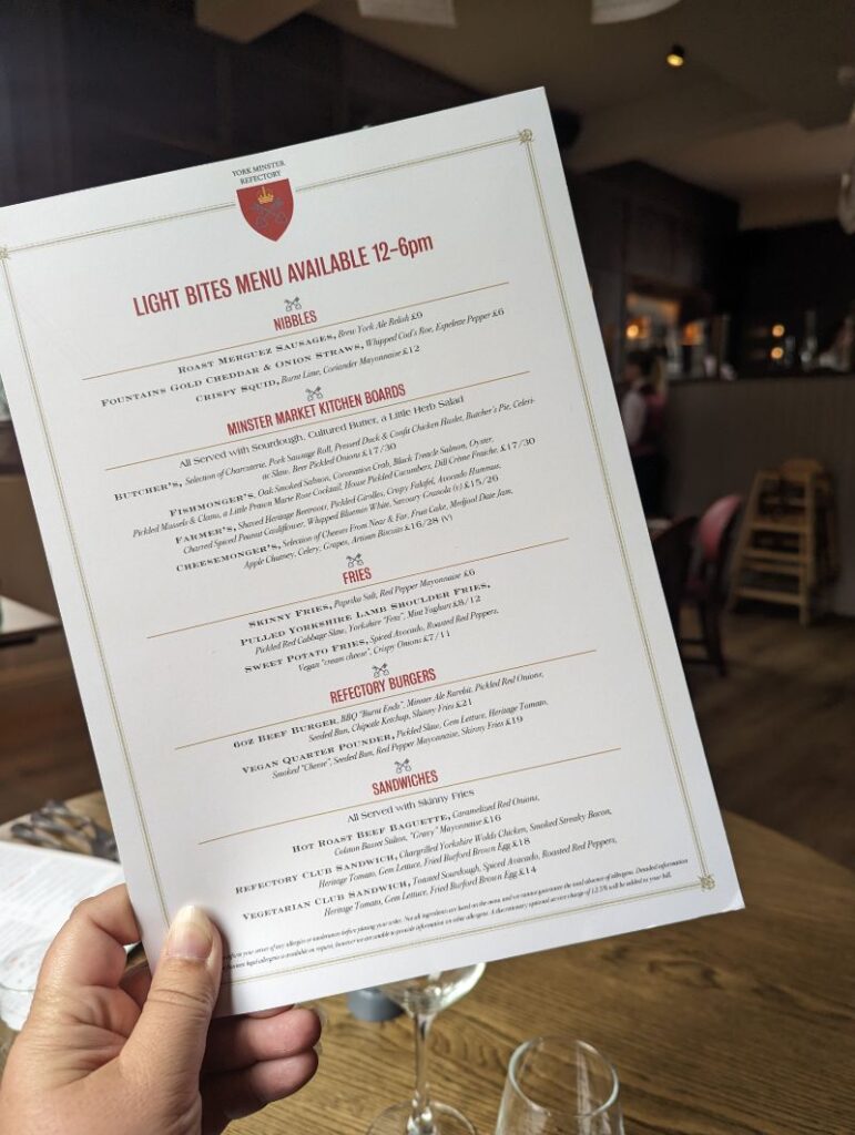 Lunch With a View - York Minster Refectory Review ⋆ Best Things To Do ...